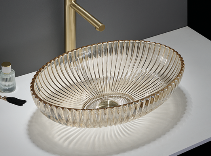 Раковина Ceramalux GL49-CP стекло